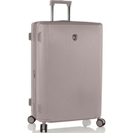 Heys Hartschalen-Trolley Earthtone, 76 cm, 4 Rollen, Reisegepäck Koffer groß Reisekoffer TSA Schloss Volumenerweiterung, beige