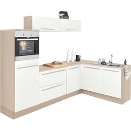 Optifit Winkelküche Bern, Stellbreite 265x175 cm, wahlweise mit E-Geräten, weiß