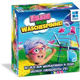 MEGABLEU Spiel, Kinderspiel Hildes wilde Wäschespinne, bunt