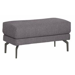 Hülsta Sofa hülsta sofa Hockerbank hs.450, Alugussfüße in umbragrau, beige|braun