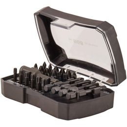 WGB Das Werkzeug Bit-Set 547 - S2-Profi-Stahl, 23-St., in schlagfester Kunststoffbox, schwarz