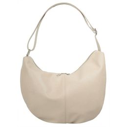 Samantha Look Shopper, echt Leder, Made in Italy, beige|braun