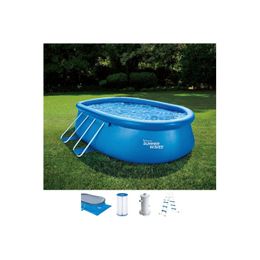 SummerWaves Quick-Up Pool (Set, 6-tlg), BxLxH: 305x457x107 cm, blau