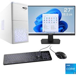 CSL Speed V25119 PC-Komplettsystem (27", Intel® Core i5 12400, Intel UHD Grafik, 16 GB RAM, 1000 GB SSD), weiß