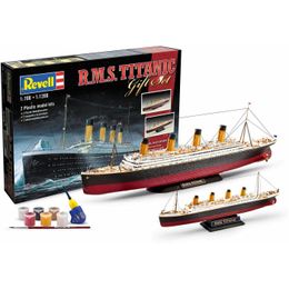 Revell® Modellbausatz Geschenkset Titanic, Maßstab 1:700 · 1:1200, (Set), Made in Europe, schwarz