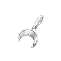 Giorgio Martello MILANO Charm-Einhänger Mond mit Perlmutt Einlage, Silber 925, bunt