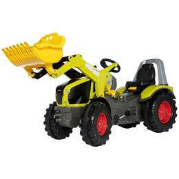 Rolly Toys® Tretfahrzeug Premium Claas Axion 950, Kindertraktor mit Lader, grün