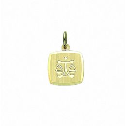 Adelia´s Adelia´s Kette mit Anhänger 333 Gold Sternzeichen Anhänger Waage, Schmuckset - Set mit Halskette, goldfarben