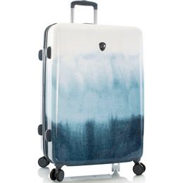 Heys Hartschalen-Trolley Tie-Dye blau, 76 cm, 4 Rollen, Reisegepäck Koffer groß Reisekoffer TSA Schloss Volumenerweiterung, blau
