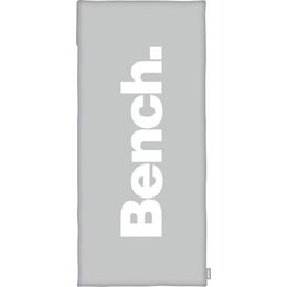 Bench. Sporthandtuch Bench, Microfaser (1-St), Bench Fitnesstuch / Sports Towel mit Überschlag & Tasche, 50x110 cm, grau