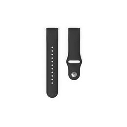 Hama Smartwatch-Armband Ersatzarmband für Fitbit Versa 2/ Versa/Versa Lite, 22mm, 22,7 cm, schwarz