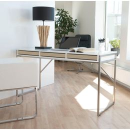 Hammel Furniture Schreibtisch Mistral Bürotisch, Arbeitstisch, Tisch, Computertisch, mit Gestell, B: 137,4 cm, Designmöbel, beige