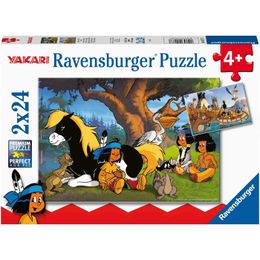 Ravensburger Puzzle Yakari und seine Freunde, 24 Puzzleteile, Made in Europe, FSC® - schützt Wald - weltweit, bunt
