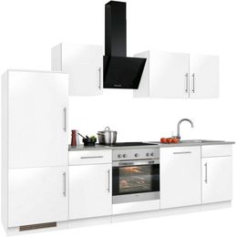 Wiho-Küchen wiho Küchen Küchenzeile Cali, mit E-Geräten, Breite 280 cm, grau|weiß