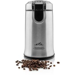 2THETA eta Kaffeemühle Fragranza ETA006690000, 150 W, Schlagmesser, 50 g Bohnenbehälter, Edelstahl, mit 29000 Umdrehungen pro Minute, silberfarben