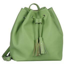 Tom Tailor Cityrucksack CAMILLA Backpack M, im dezenten Stil, grün