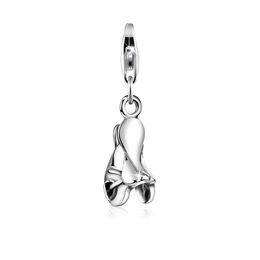 NENALINA Charm-Einhänger Reitsattel Pferd Hobby Sport Anhänger 925 Silber, silberfarben