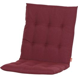 siena GARDEN Sesselauflage ATRIA Dining, 96 cm, Dessin Uni, 100% recyceltem Polyester, in verschiedenen Farben, rot