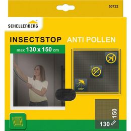 Schellenberg Fliegengitter-Gewebe 50722, mit Pollenschutz, 130x150 cm, anthrazit, grau