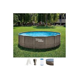 SummerWaves Framepool Active Frame (Set, 5-tlg), ØxH: 457x106 cm, braun