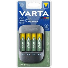 Varta Eco Charger Batterie-Ladegerät (700 mA, 1-tlg), grau