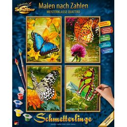 Schipper Malen nach Zahlen Meisterklasse Quattro - Schmetterling, Made in Germany, bunt