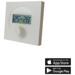 XIMAX Thermostat-Sender Funk-Thermostat, Steuerung, elektronisch, zur Steuerung von Infrarotheizungen, Weiß, weiß