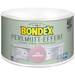 BONDEX Bastelfarbe PERLMUTT-EFFEKT, Holzfarbe für Möbel & Accessoires, 0,5 l, lila