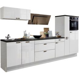 Optifit Küchenzeile Cara, Vollauszüge und Soft-Close-Funktion, Breite 320 cm, weiß
