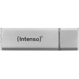 Intenso Alu Line USB-Stick (USB 2.0, Lesegeschwindigkeit 28 MB/s), silberfarben