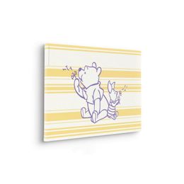 Komar Leinwandbild Winnie the Pooh Dandelions, (1 St), 40x60 cm (Breite x Höhe), Keilrahmenbild, bunt