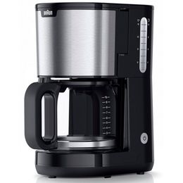 Braun Filterkaffeemaschine PurShine KF1500 BK, 1,7l Kaffeekanne, Papierfilter, schwarz