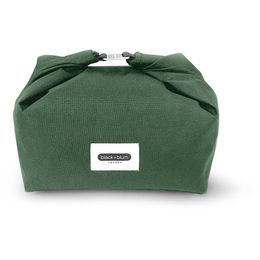 black+blum Lunchbox Lunchbag, Kunststoff, (1-tlg), recyceltes PET, wasserabweisend, 670 ml, grün