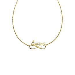 Firetti Namenskette Schmuck Geschenk Silber 925 Halskette mit deinem Namen, gelb|goldfarben