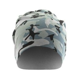 MSTRDS Beanie MSTRDS Accessoires Printed Jersey Beanie (1-St), grau