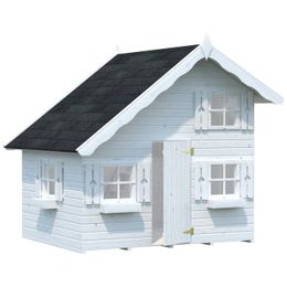 Palmako Spielhaus Tom 3,8 m², mit Vorgefertigte Wandelemente, beige|weiß