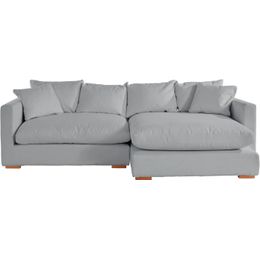 Guido Maria Kretschmer Home & Living Guido Maria Kretschmer Home&Living Ecksofa Pantin, extra weich und kuschelig, Füllung mit Federn und Daunen, grau