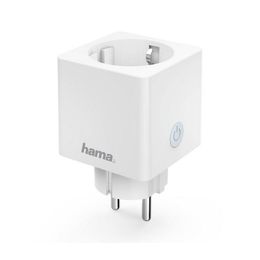 Hama WLAN-Steckdose WLAN Mini Steckdose ohne Hub 3680W für App-u. Sprachsteuerung, max. 3680 W, weiß