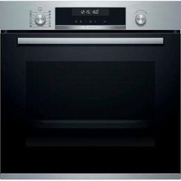 Bosch Backofen-Set HBD675CS61, mit Teleskopauszug nachrüstbar, Pyrolyse-Selbstreinigung, silberfarben