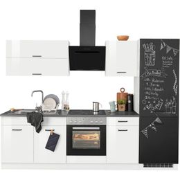 HELD MÖBEL HELD MÖBEL Küchenzeile Trier, mit E-Geräten, Breite 270 cm, weiß