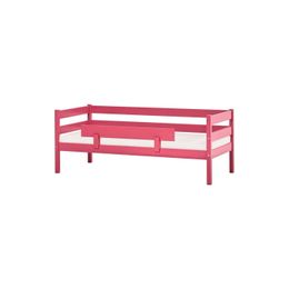 Hoppekids Einzelbett ECO Comfort (Set), mit Rollrost in 8 Farben, wahlweise mit Matratze und Absturzsicherung, rosa