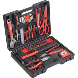 Meister Werkzeugset Werkzeugkoffer / 8971430, 44-teilig, Werkzeugbox für den täglichen Gebrauch, schwarz