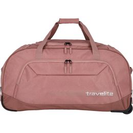 Travelite Reisetasche Kick Off XL, 77 cm, Duffle Bag Reisegepäck Sporttasche Reisebag mit Trolleyfunktion, rosa