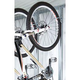BioHort Fahrradhalter bikeMax (Set, 2-tlg), für Gartenhäuser AvantGarde, HighLine und Panorama, silberfarben