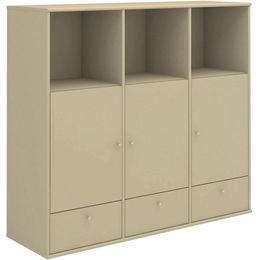 Hammel Furniture Highboard Mistral Hochkommode, Hochschrank, mit Türen und Schubladen, Breite: 133cm, anpassungsbar Designmöbel, beige