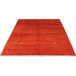 Wollteppich Gabbeh - Loribaft Perser - 182 x 130 cm - dunkelrot, morgenland, rechteckig, Höhe: 12 mm, Wohnzimmer, Handgeknüpft, Einzelstück mit Zertifikat, rot