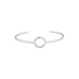 Elli Premium Armreif Armreif Kreis Circle Geo Minimal Basic 925 Silber, silberfarben