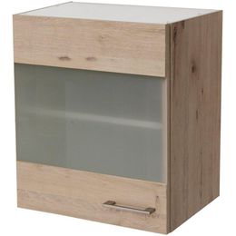 Flex-Well Glashängeschrank Riva (B x H x T) 50 x 54,8 x 32 cm, mit Stollenglastüren, beige