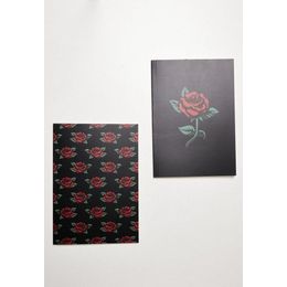 MisterTee Schmuckset Accessories Roses Exercise Book 2-Pack (1-tlg), schwarz