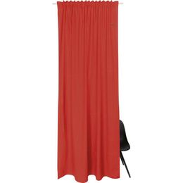 Vorhang Neo, Esprit, verdeckte Schlaufen (1 St), blickdicht, aus nachhaltiger Baumwolle, blickdicht, rot